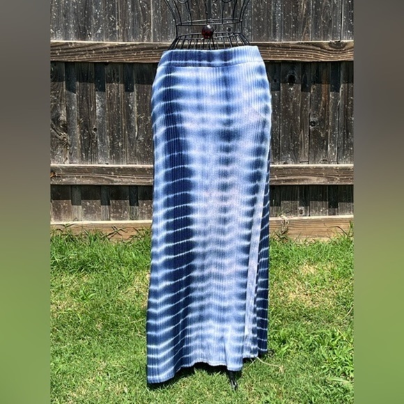 Cato | Skirts | Cato Blue Tiedye Maxi Skirt | Poshmark